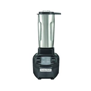 hamilton beach commercial 32 oz stainless steel rio bar blender, 1.6 hp, black (hbb255s)