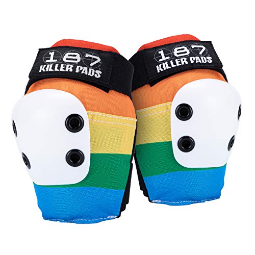 187 Killer Pads Slim Elbow Pad, Rainbow, Large