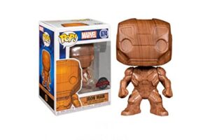 funko pop! marvel iron man wood deco vinyl figure - entertainment earth exclusive