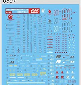 ANSAI Decals Decal fits Hobby MG Unicorn RX-0 Modeling Decals