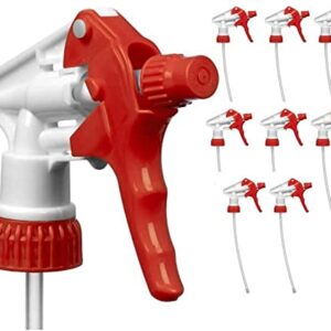 8 Pcs Spray Bottle Nozzles- Chemical Resistant Industrial Spray Bottle Nozzle Replacement Head- Leak Proof, Low Fatigue, Wide Usage, Heavy Duty Trigger Spray Nozzle for Bottles 16Oz, 24Oz & 32Oz