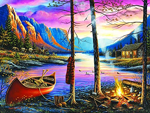 SUNSOUT INC Cabin Homecoming 500 pc Jigsaw Puzzle