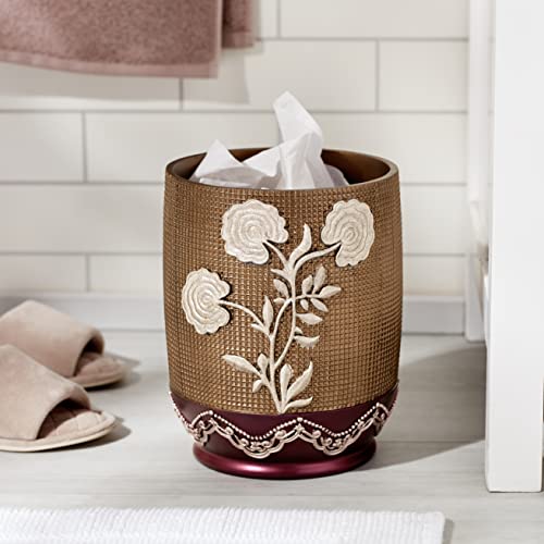 Popular Bath 961690 Ombre Rose, Waste Basket, Burgundy