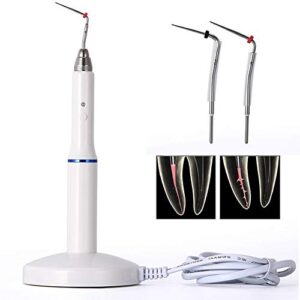 dental obturation pen with charging base, gutta percha obturation system endo heated pen with 2 tips, 110v, us plug