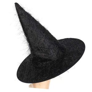 Black Witch Hat Halloween Costumes for Kids Women Modern Witch hats Decorations