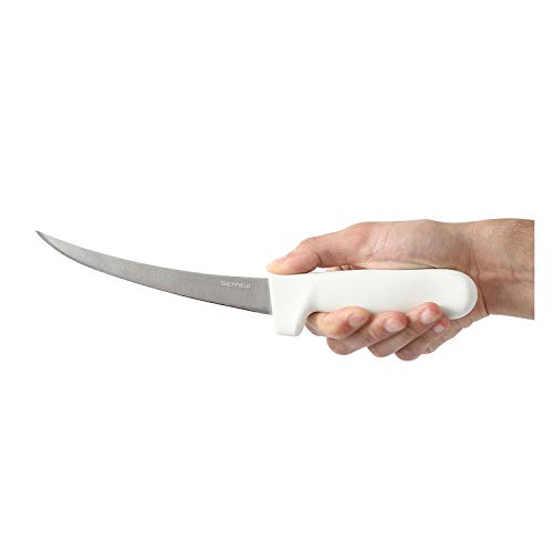 Sheffield 12780 6 Inch Boning Knife, Flexible Curved Blade Processing Knife, Prep Meat & Fish with Ease