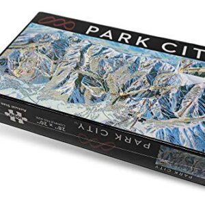 1000 Piece Jigsaw Puzzle Park City Ski Resort Utah - for Adults, Families, Skiing and Hiking Enthusiast - Mtns Co