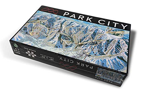 1000 Piece Jigsaw Puzzle Park City Ski Resort Utah - for Adults, Families, Skiing and Hiking Enthusiast - Mtns Co