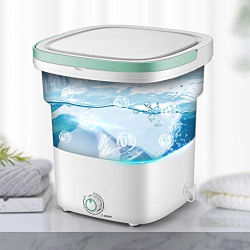 Portable Mini Folding Clothes Washing Machine, Bucket Automatic Home Travel Self-Driving Tour Underwear Foldable Washer and Dryer