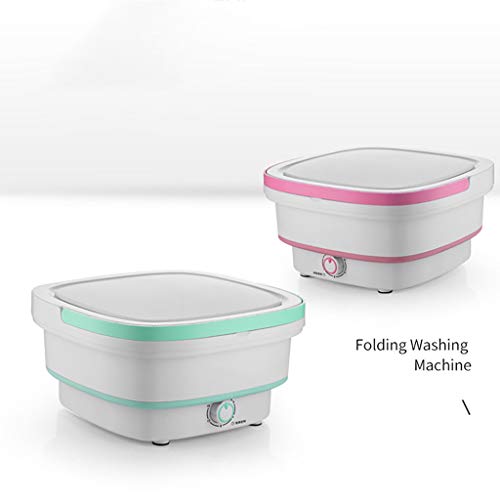 Portable Mini Folding Clothes Washing Machine, Bucket Automatic Home Travel Self-Driving Tour Underwear Foldable Washer and Dryer