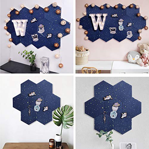 Felt Cork Board, Dark Blue Star Message Board Photo Wall, School Bulletin Board/Kindergarten Theme Wall, Home Decoration