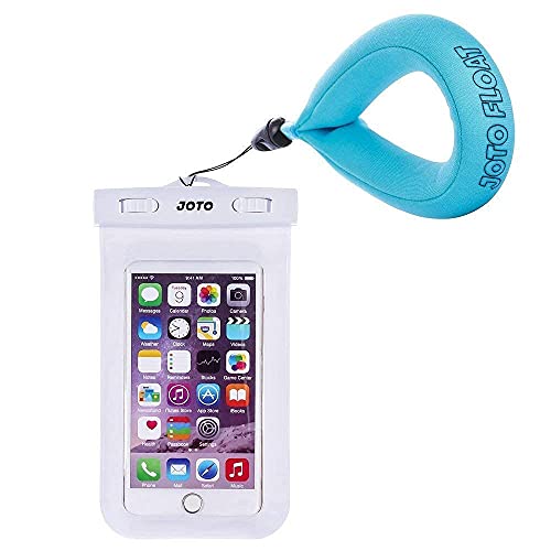 JOTO (2 Pack Universal Waterproof Pouch for iPhone 11 Pro Max, Galaxy S20 Note 10+ up to 6.9" Bundle with (2 Pack) Floating Strap