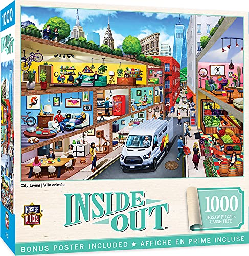 MasterPieces 1000 Piece Jigsaw Puzzle for Adults, Family, Or Kids - City Living - 19.25"x26.75"