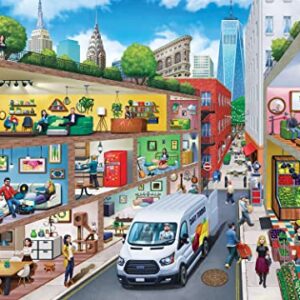 MasterPieces 1000 Piece Jigsaw Puzzle for Adults, Family, Or Kids - City Living - 19.25"x26.75"