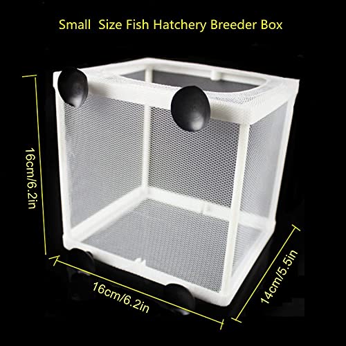 Fish Tank Breeder Net, Multifunctional Isolation Mesh Box Plastic Frame Fish Tank Separation Breeding Net Aquarium Mesh Hatchery Breeder