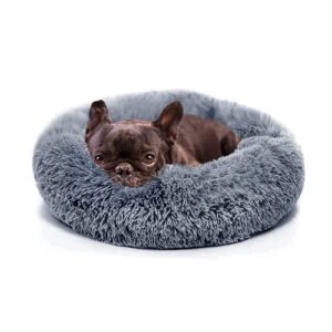 small dog bed calming dogs bed for small dogs anti-anxiety puppy bed machine washable fluffy luxury anti-slip waterproof mute base warming cozy soft pet round bed