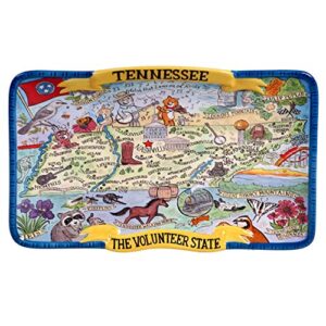 certified international tennessee souvenir rectangular platter 13" x 8"