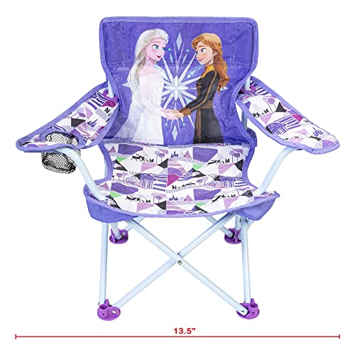 Disney Frozen Kids Chair Foldable for Camping, Sports or Patio with Carry Bag, Toddlers 24M+