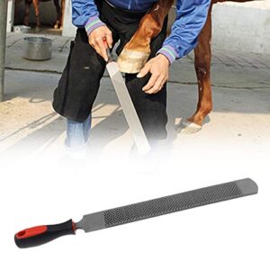 Micro Traders 14Inch Double Sided Hoof Rasp, with Rubber Handle Farrier Tool Coarse Medium Cut (350x40mm)