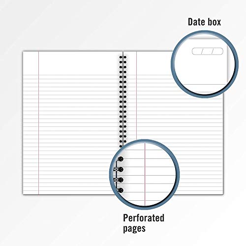 Cambridge Limited Professional Spiral Notebook NEW BUSINESS ADDITION, Legal Ruled Lines, 6-5/8" X 9-1/2" Page Size, 80 Sheets, Wirebound Office Journal & Notebook for Women & Men, Black (CAM10-402)