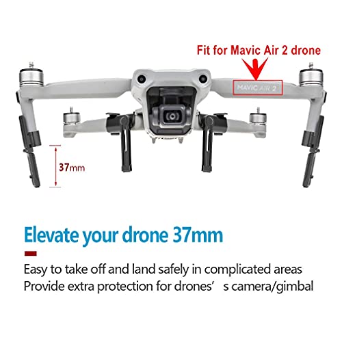 Hanatora Foldable Extension Landing Gear for DJI Air 2S,Mavic Air 2 Drone,Extender Legs Feet Accessories