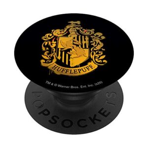 harry potter hufflepuff crest stencil popsockets swappable popgrip