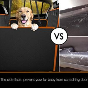 iBuddy XXL Dog Seat Cover for Trucks with Mesh Window Waterproof Dog Truck Hammock Durable Back Seat Cover for Full Size Pickup Trucks Machine Washable X-Large Truck Pet Seat Cover for Dodge Ram 1500