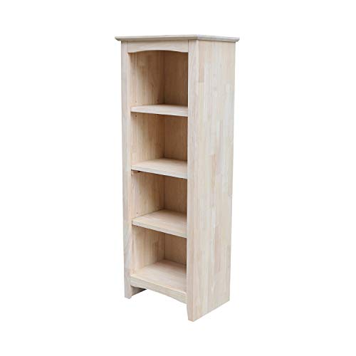 International Concepts Shaker Bookcase - 48" H,Unfinished