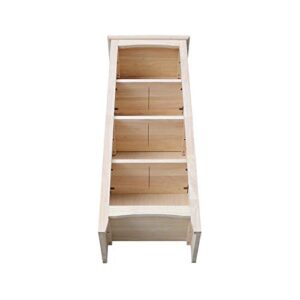 International Concepts Shaker Bookcase - 48" H,Unfinished