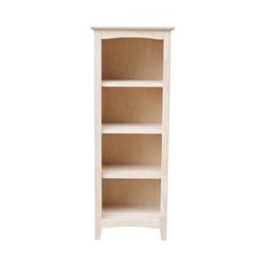 International Concepts Shaker Bookcase - 48" H,Unfinished