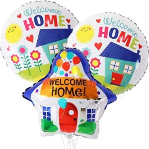 Welcome Home Balloons with House Shaped Balloons - Welcome Home Decorations | Welcome Home Party Decorations | House Warming Balloons | Welcome Home Balloons Decorations | Back To School Decorations