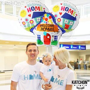 Welcome Home Balloons with House Shaped Balloons - Welcome Home Decorations | Welcome Home Party Decorations | House Warming Balloons | Welcome Home Balloons Decorations | Back To School Decorations