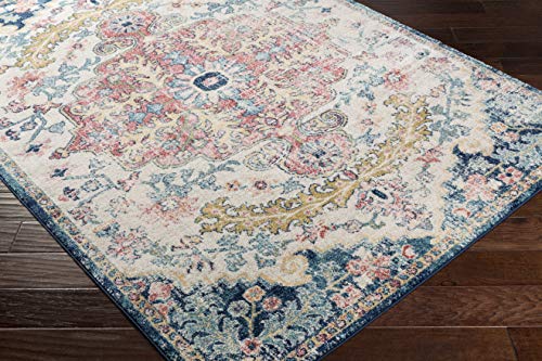 Artistic Weavers Odelia Vintage Bohemian Runner Area Rug,2'7" x 7'3",Garnet/Navy