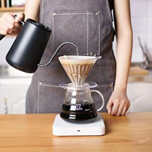 Ingeware Glass Coffee Carafe, 600ml Pour Over Glass Coffee Server Coffee Pot Maker Clear Pour Over Carafe 20oz Capacity