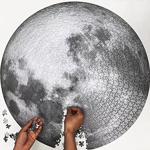 Round Jigsaw Puzzle Educational Game Moon Large 26 Inch 1000 Pieces