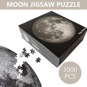 Round Jigsaw Puzzle Educational Game Moon Large 26 Inch 1000 Pieces