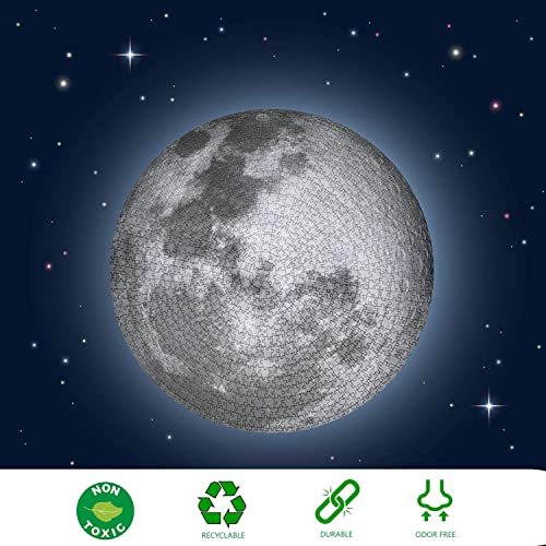 Round Jigsaw Puzzle Educational Game Moon Large 26 Inch 1000 Pieces