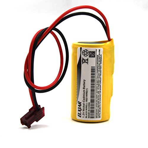 elxjar (5-Pack) 1.2V 1200mAh ELB-1P201NB Ni-CD Battery Replacement for Lithonia ELB0320, ELB1P201N2 ELB1P2901N ELB1210N ELB1P201N Exit Sign Emergency Light