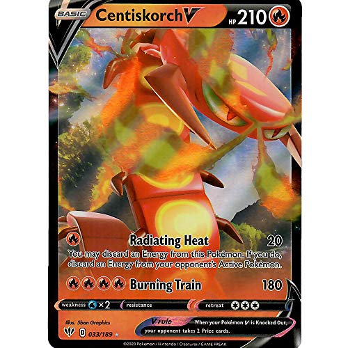 Centiskorch V - 33/189 - Ultra Rare Sword & Shield: Darkness Ablaze Singles