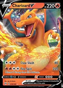 charizard v - 19/189 - ultra rare sword & shield: darkness ablaze singles