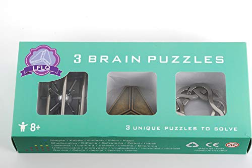 Brain Teaser Puzzle for Adults Puzzles Metal Hole Lock Adult Educational Toy Jigsaw IQ Puzzle (Green)