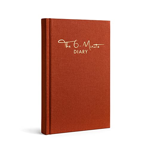 The 6-Minute Diary | 6 Minutes a Day for More Mindfulness, Happiness and Productivity | A Simple and Effective Gratitude Journal and Undated Daily Planner (Rust Red)