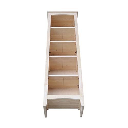 International Concepts Shaker Bookcase - 60" H,Unfinished