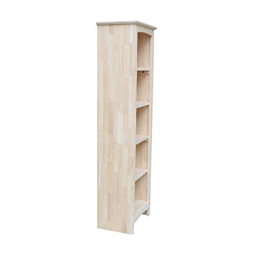 International Concepts Shaker Bookcase - 60" H,Unfinished