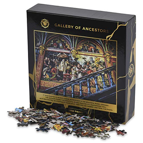 GamEnigma 1000 Piece Jigsaw Puzzle – Gallery of Ancestors Puzzles for Adults – Premium Quality Materials – Includes Poster – Gorgeous Vibrant Colors – Unique Design – Ideal for Framing, Present, Hobby