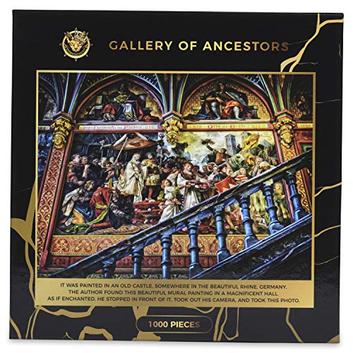 GamEnigma 1000 Piece Jigsaw Puzzle – Gallery of Ancestors Puzzles for Adults – Premium Quality Materials – Includes Poster – Gorgeous Vibrant Colors – Unique Design – Ideal for Framing, Present, Hobby