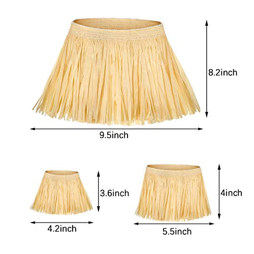 Jetec 10 Pieces Scarecrow Straw Kit Paper Scarecrow Costume Accessories Neck Arm and Ankle Ties for Party Accessory Halloween Decoration