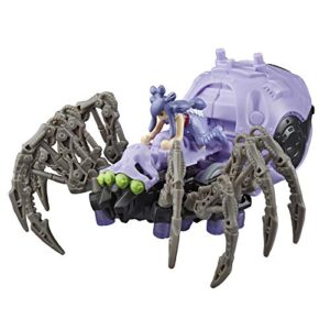 zoids hasbro mega battlers phobia - spider-type buildable beast figure with wind-up motion - toys for kids ages 8 and up, 35 pieces