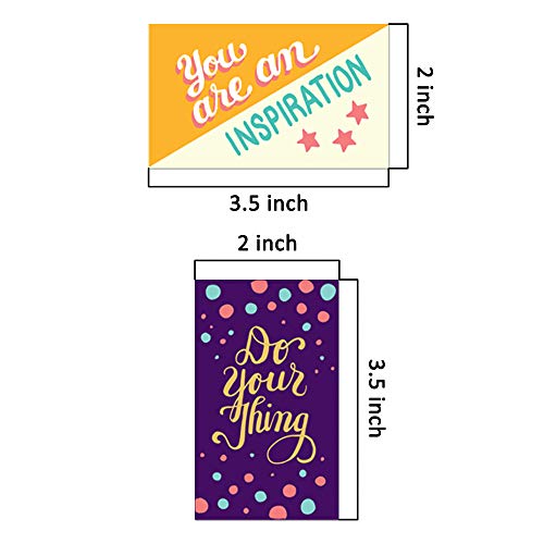 Youngever 300 Pack Motivational Quote Cards, 100 Unique Inspirational Designs Cards, Business Card Sized Encouragement Cards, Gifts for Employees, Thinking of You Gifts, Appreciation Cards