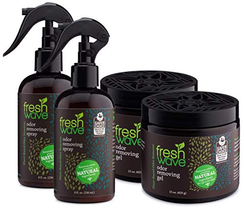 Fresh Wave Odor Removing Gel + Spray Bundle: (2) 15 oz. Gels + (2) 8 fl. oz. Sprays